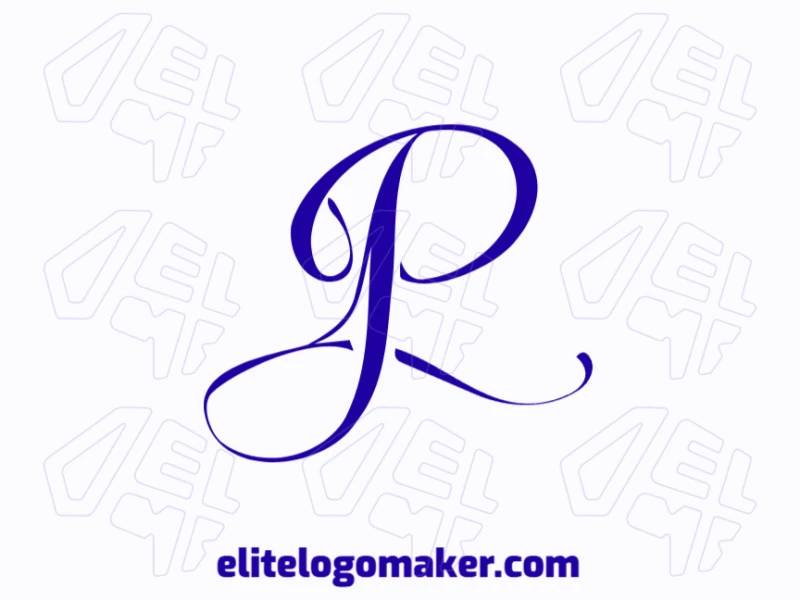 Fancy Cursive Letter P