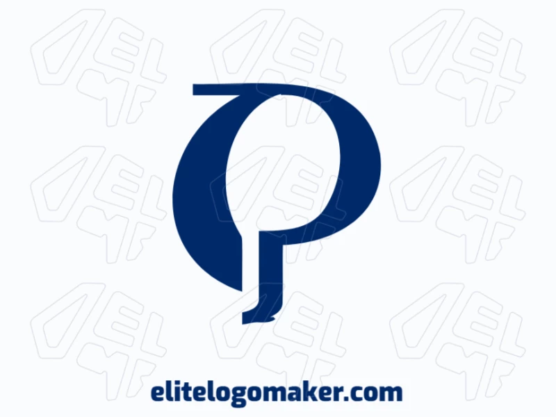 Letra Diferente "P" Constructor De Logotipo Prime