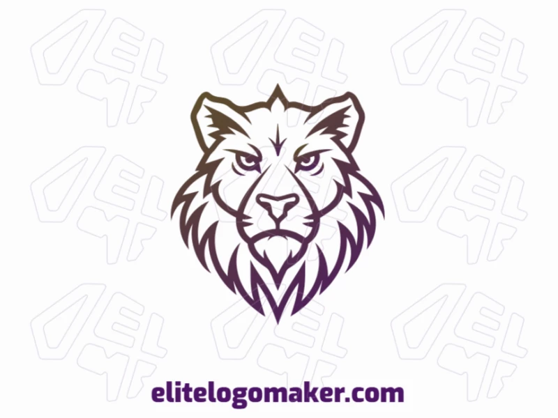 Fierce Lion Head Professional Logo