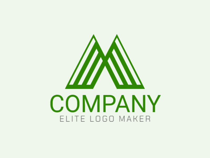 Letter M Unique Logo Creation