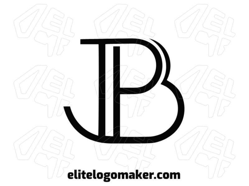 Letras "B" Y "P" Combinadas Logo Especial